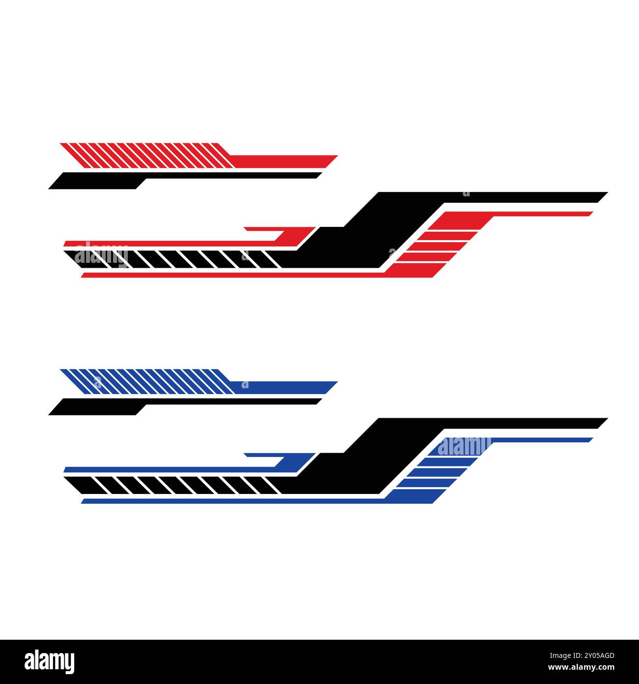 car decal collection design vector. decal car stripes lines Stock ...
