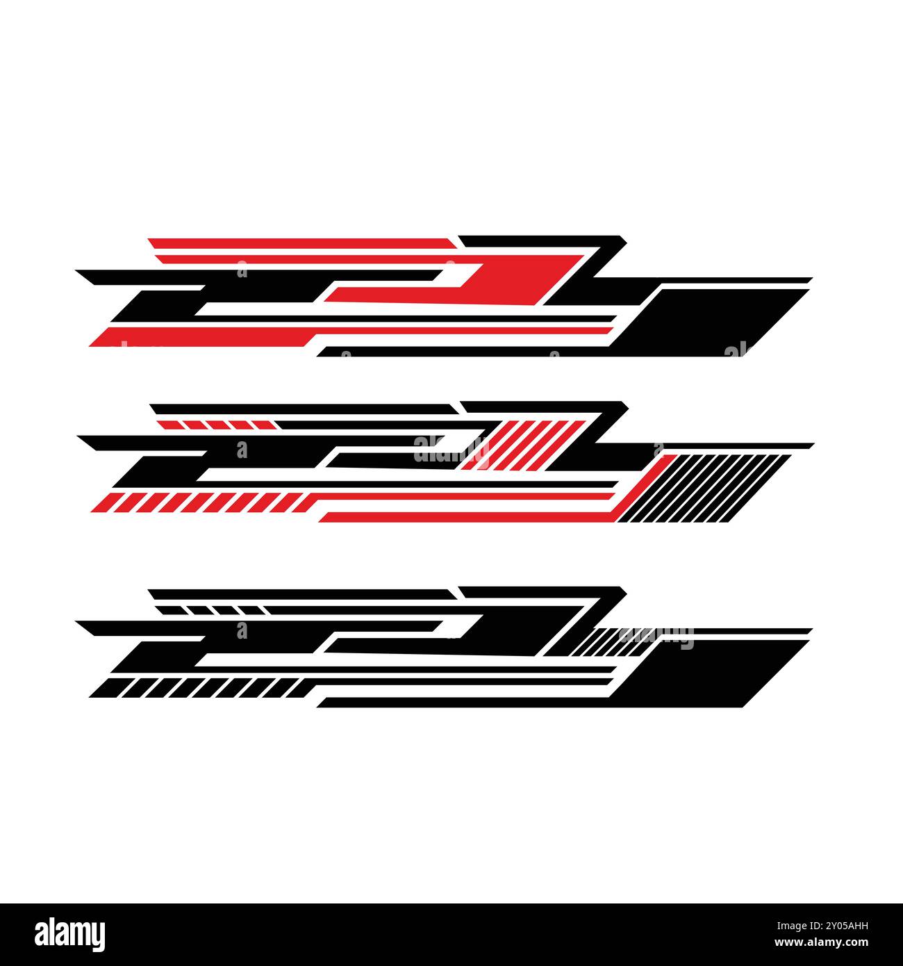 car decal collection design vector. decal car stripes lines Stock ...