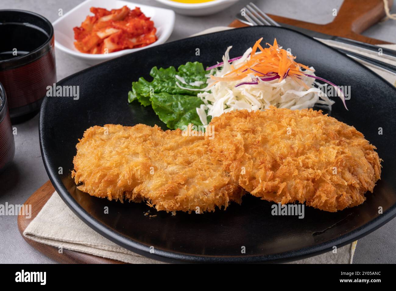 Pork cutlet, fried, pork, sirloin, tenderloin, Jeju meat, noodles ...