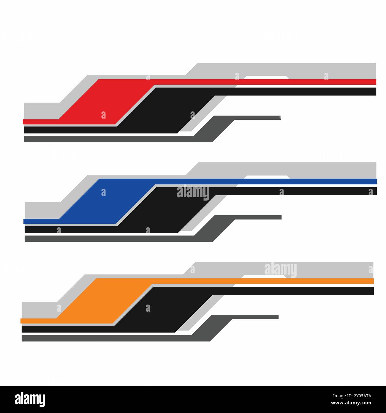 vector car body stripe decal sticker design Stock Vector Image & Art ...