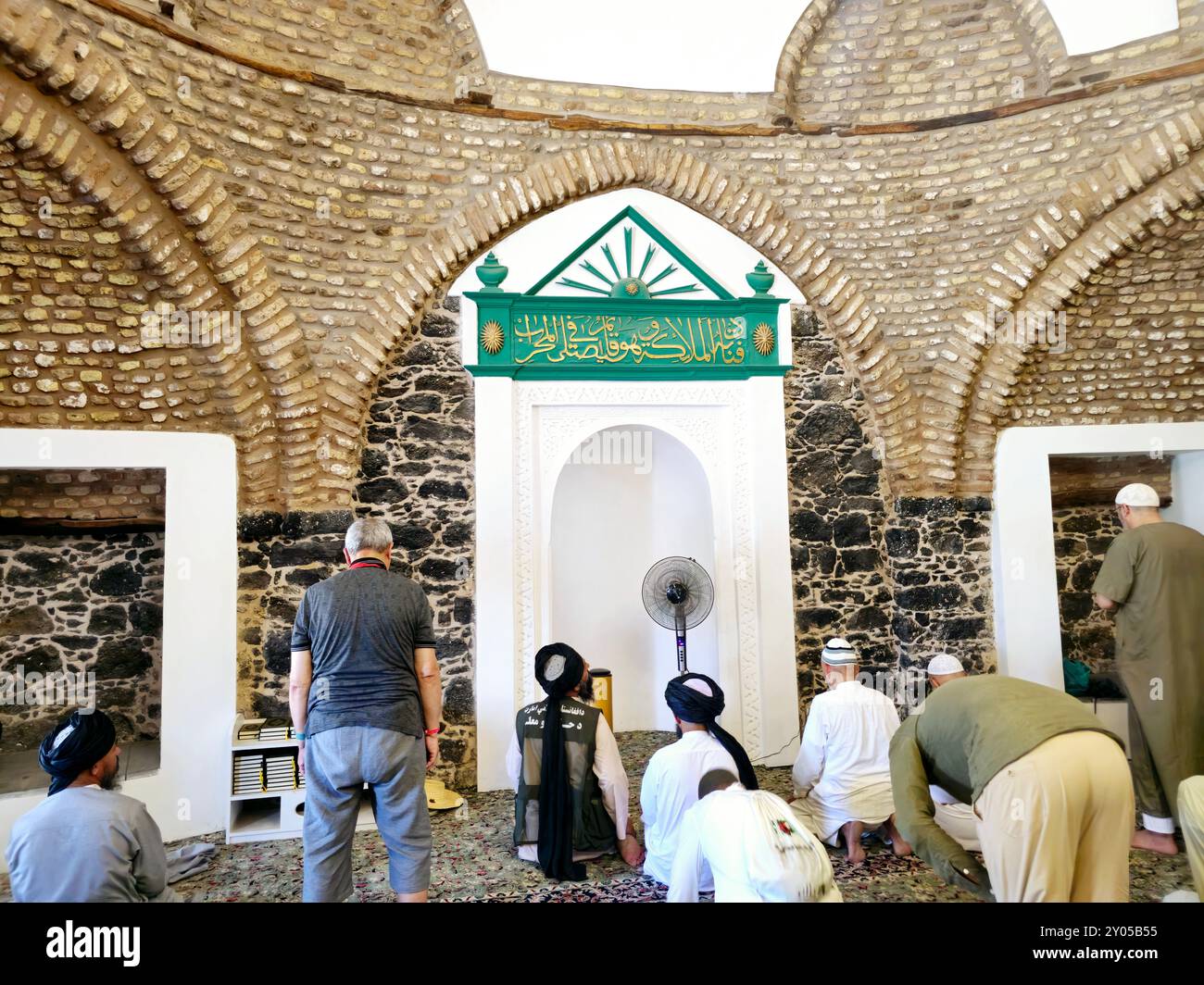 Medina, Saudi Arabia, June 26 2024: Interior of The Abu Bakr Mosque ...