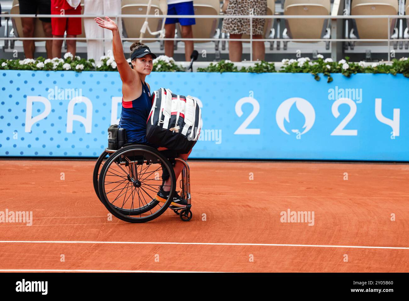 Paris 2024 Paralympic wheelchair tennis event, 31.08.24 in Paris. Dana ...