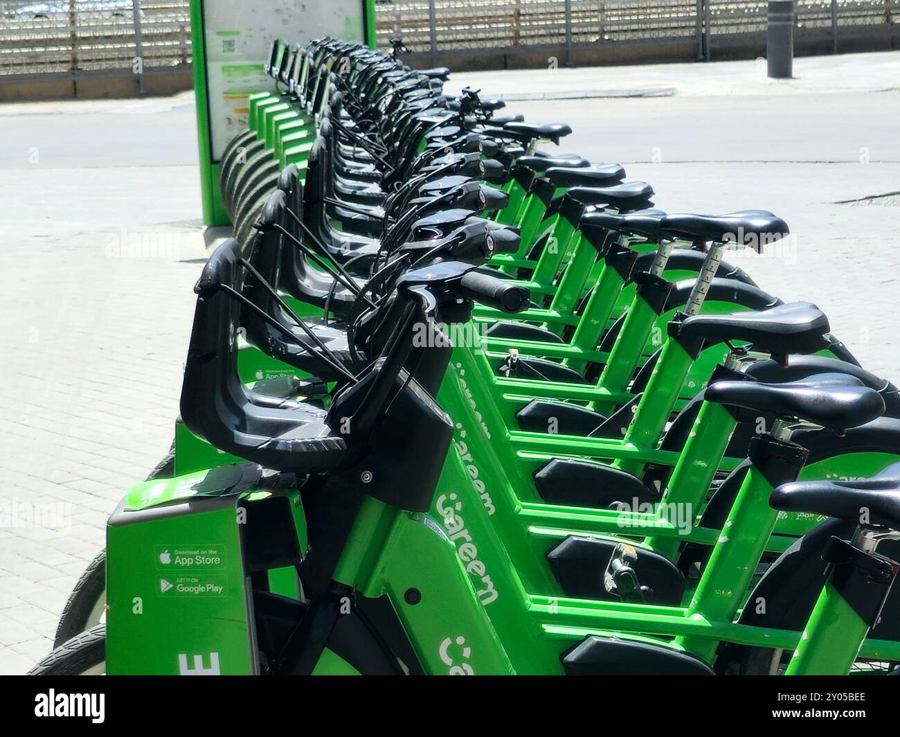Medina, Saudi Arabia, June 26 2024: Careem Bike your way, to take a ...