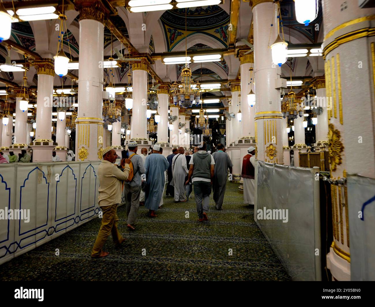 Medina, Saudi Arabia, June 27 2024: Al Rawdah Al Sharefa or Sacred ...