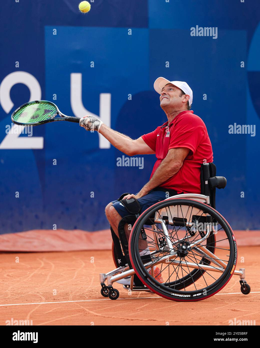 Paris 2024 Paralympic wheelchair tennis event, 31.08.24 in Paris. David ...