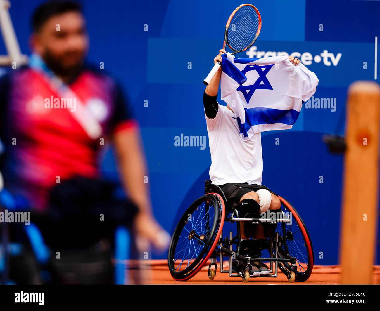 Paris 2024 Paralympic wheelchair tennis event, 31.08.24 in Paris. Guy ...