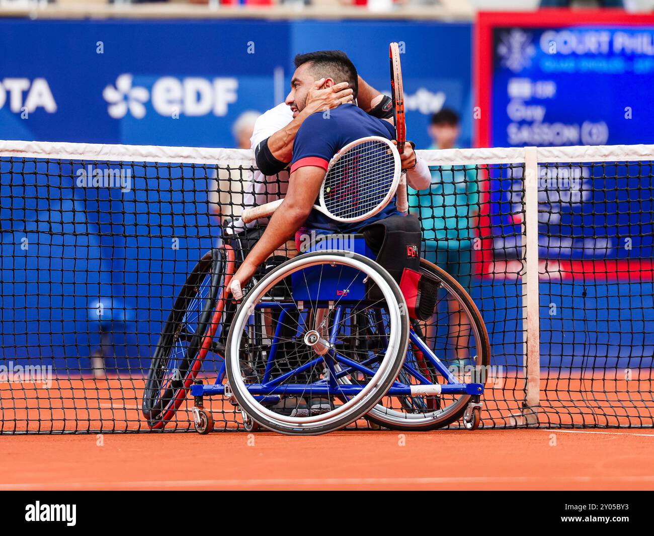 Paris 2024 Paralympic wheelchair tennis event, 31.08.24 in Paris. Guy ...