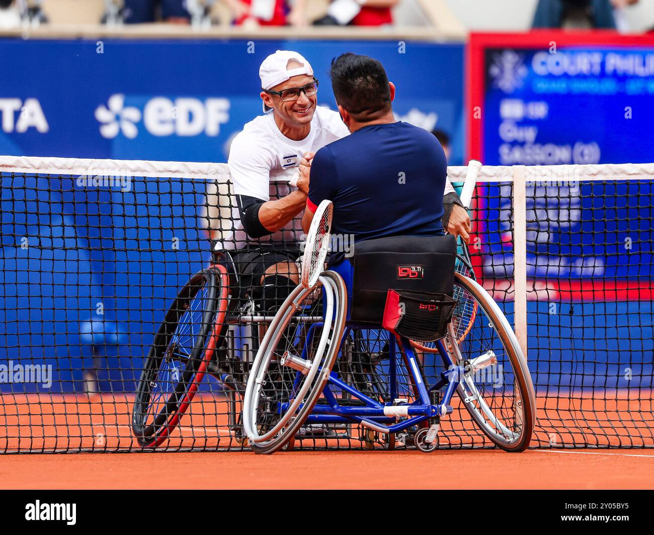 Paris 2024 Paralympic wheelchair tennis event, 31.08.24 in Paris. Guy ...