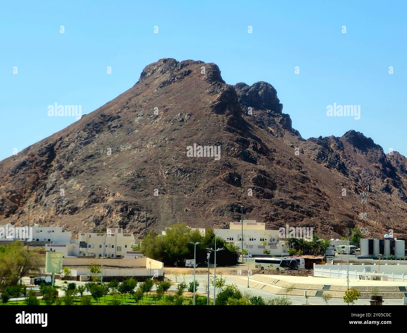 Medina, Saudi Arabia, June 27 2024: Mount Uhud, a mountain north of ...