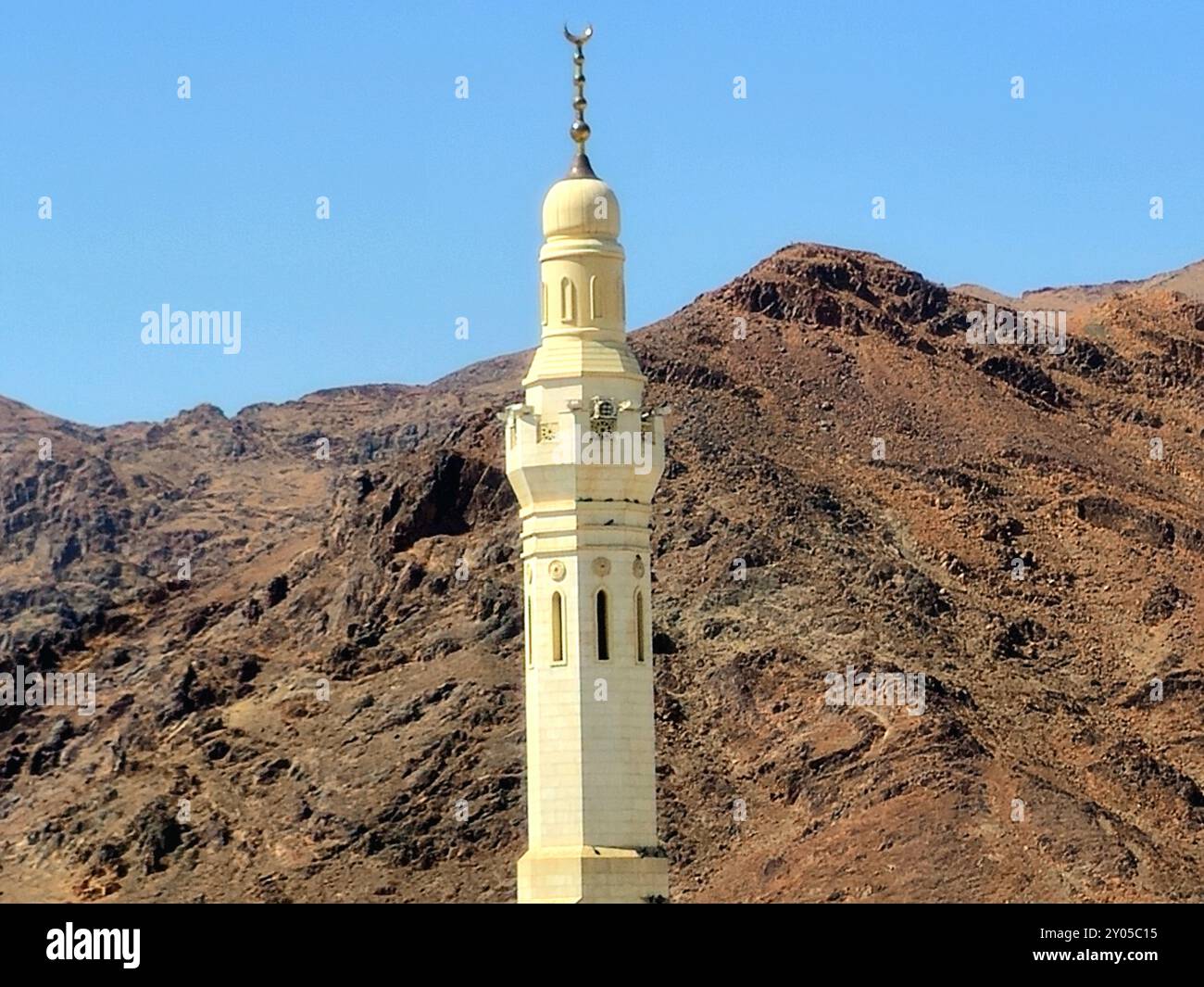 Mount Uhud, a mountain north of Medina, the site of the second battle ...