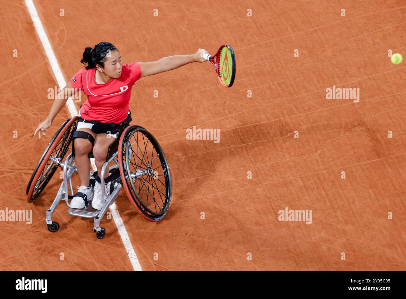 Paris 2024 Paralympic wheelchair tennis event, 31.08.24 in Paris. Yui ...