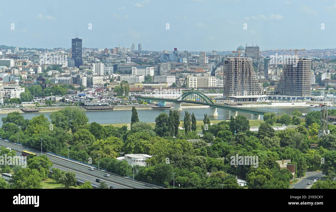 Belgrade serbia birds eye aerial hi-res stock photography and images ...