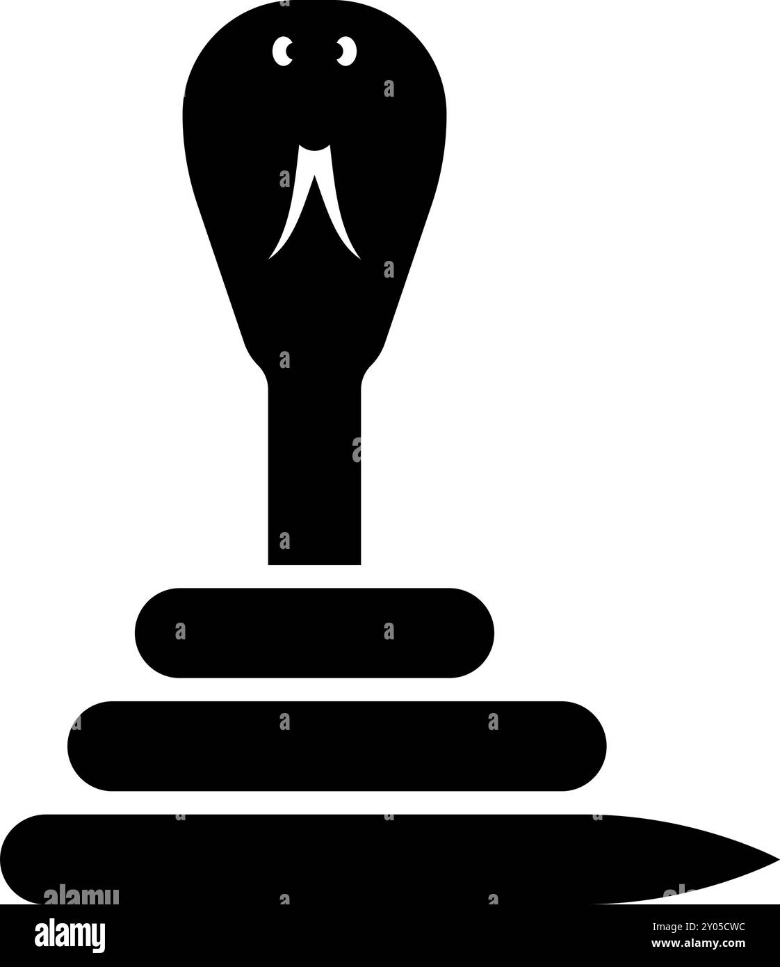 Cobra twisted icon black color vector illustration image flat style ...