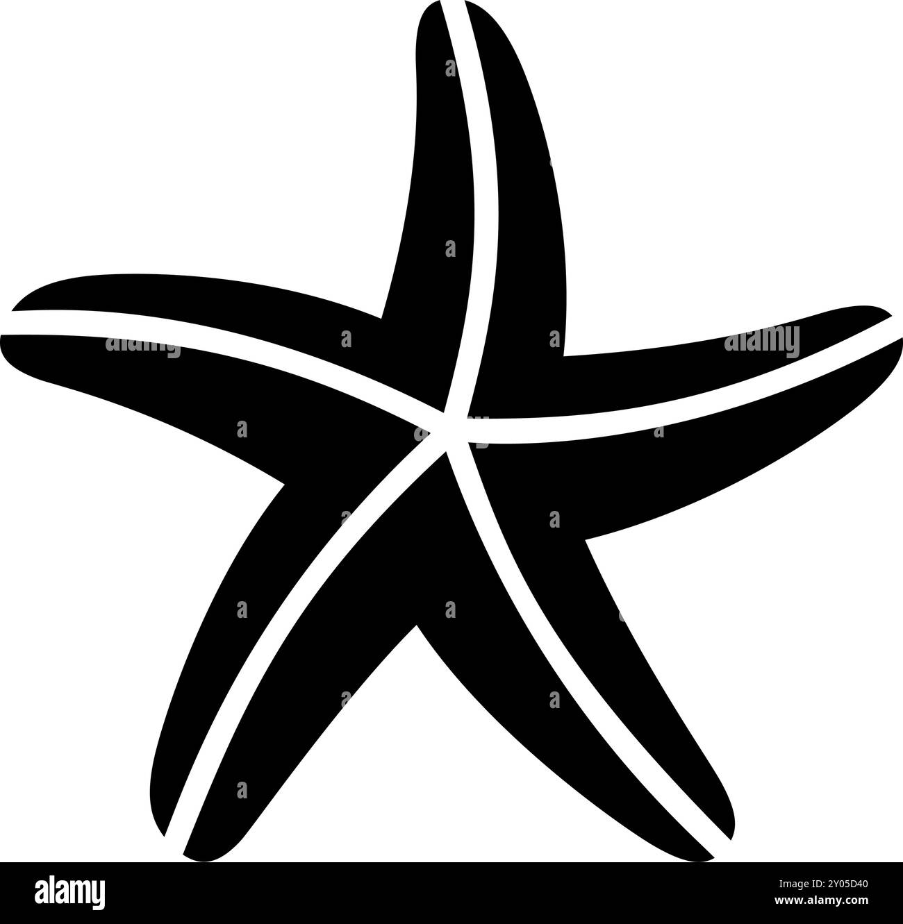 Starfish sea star icon black color vector illustration image flat style ...
