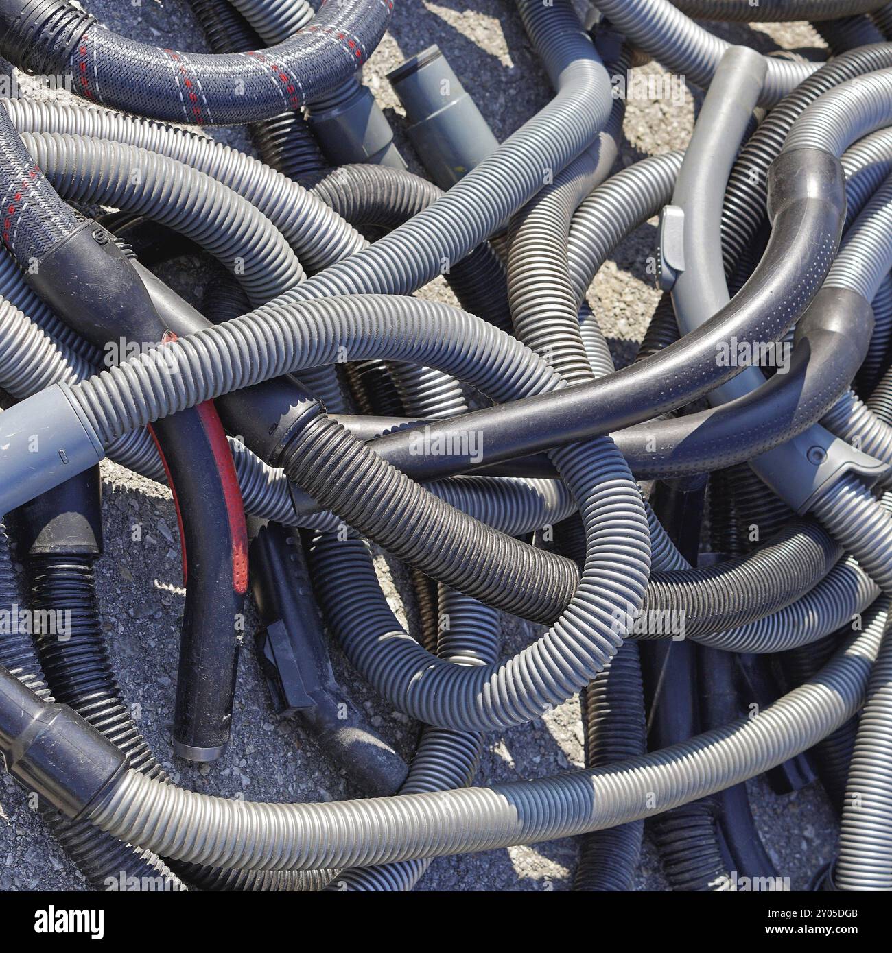 Flexible plastic hoses for vacuum cleaner Stock Photo - Alamy