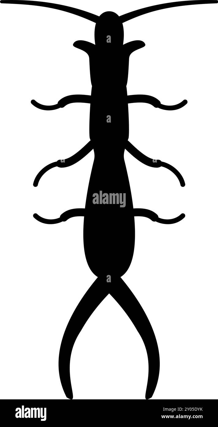 Earwig icon black color vector illustration image flat style simple Stock Vector Image & Art - Alamy