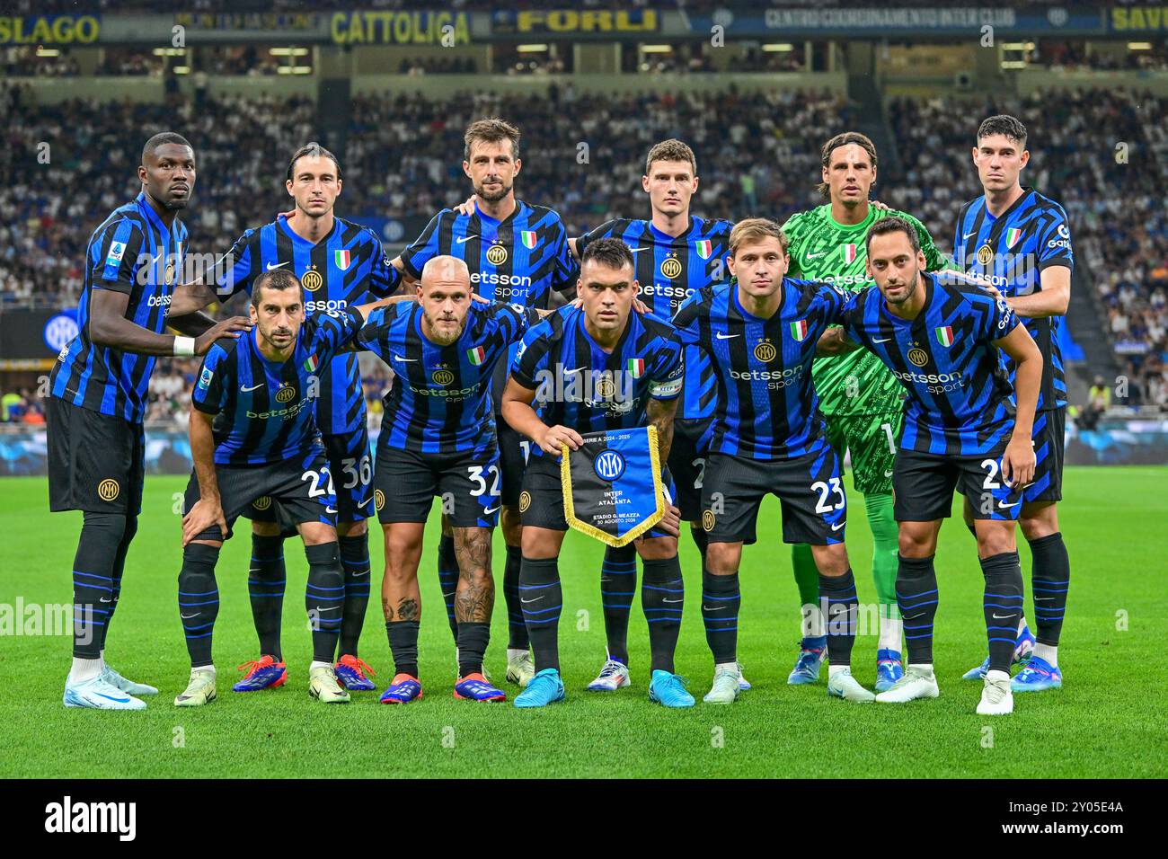 Milano, Italy. 30th, August 2024. The starting-11 of Inter for the ...