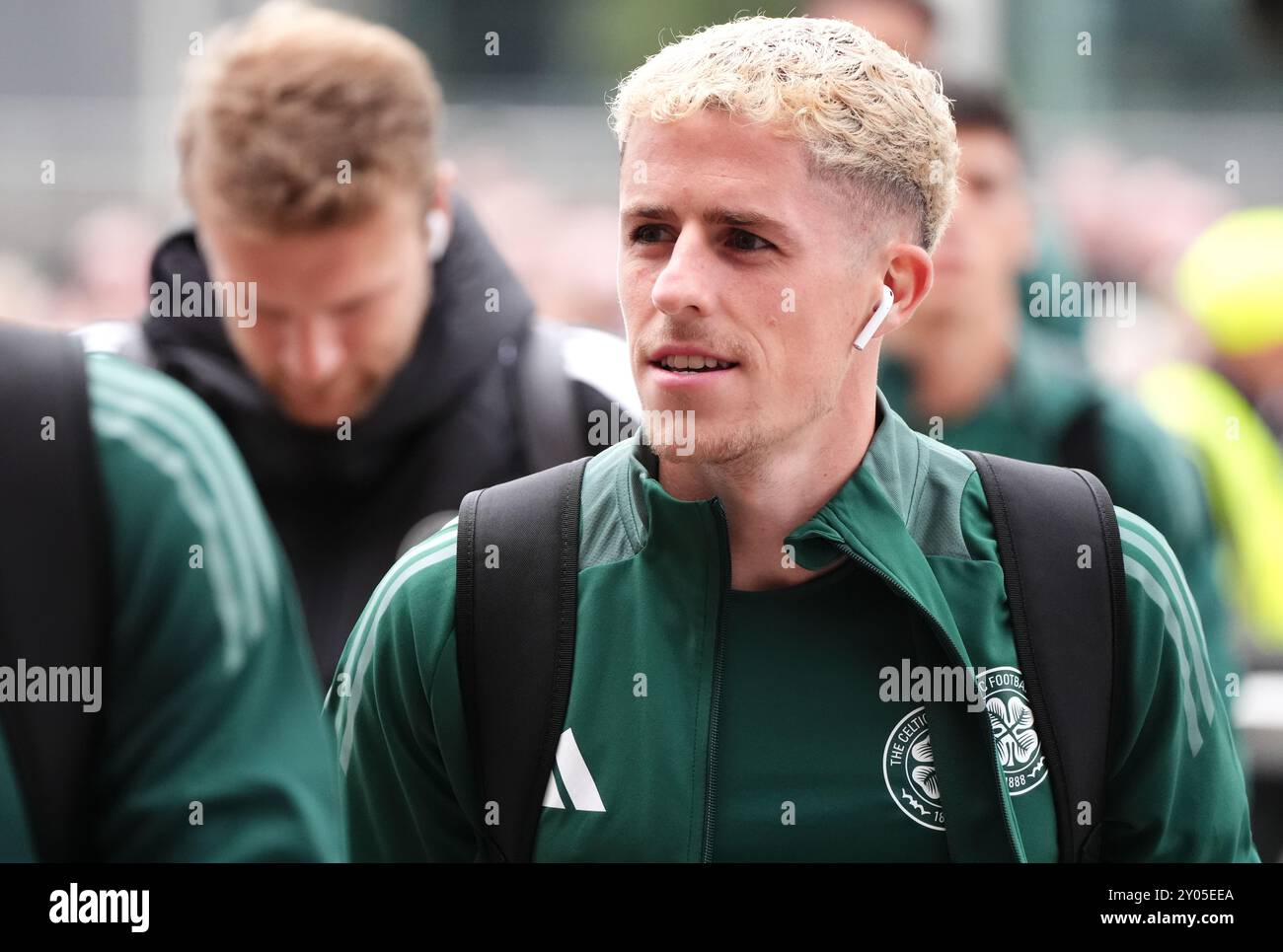 Celtic's Luke McCowan arriving before the William Hill Premiership ...