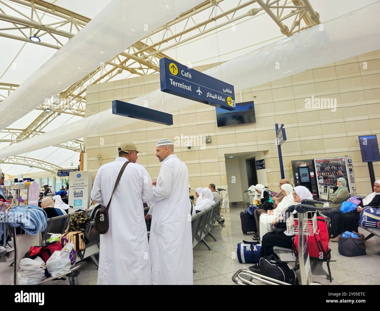 Medina, Saudi Arabia, June 29 2024: Prince Mohammad Bin AbdulAziz International Airport Or ...
