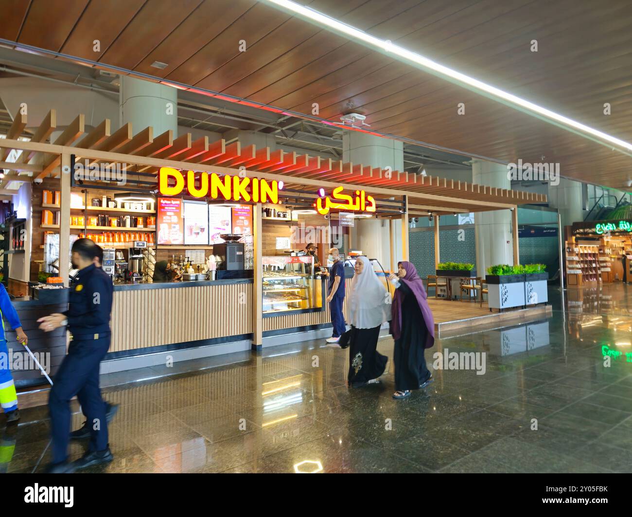 Medina, Saudi Arabia, June 29 2024: Dunkin' shop in Prince Mohammad Bin ...