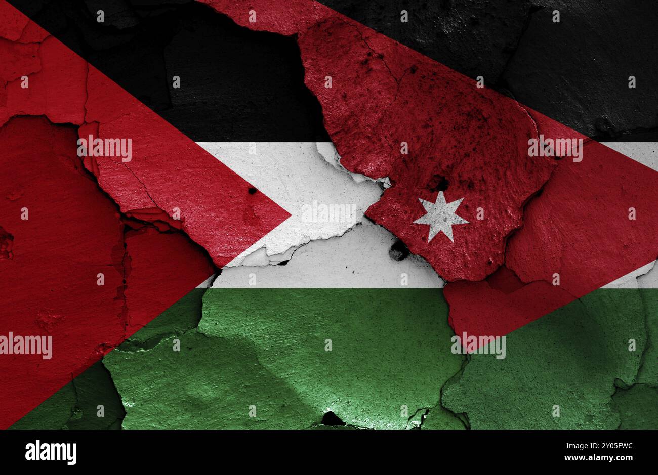 Jordan palestine flag hi-res stock photography and images - Alamy