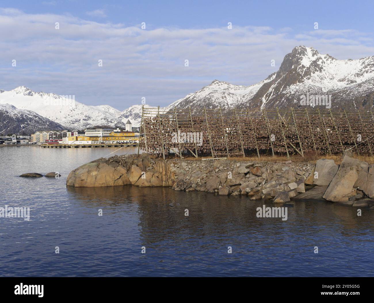 Svolvaer in the Lofoten Islands Stock Photo - Alamy