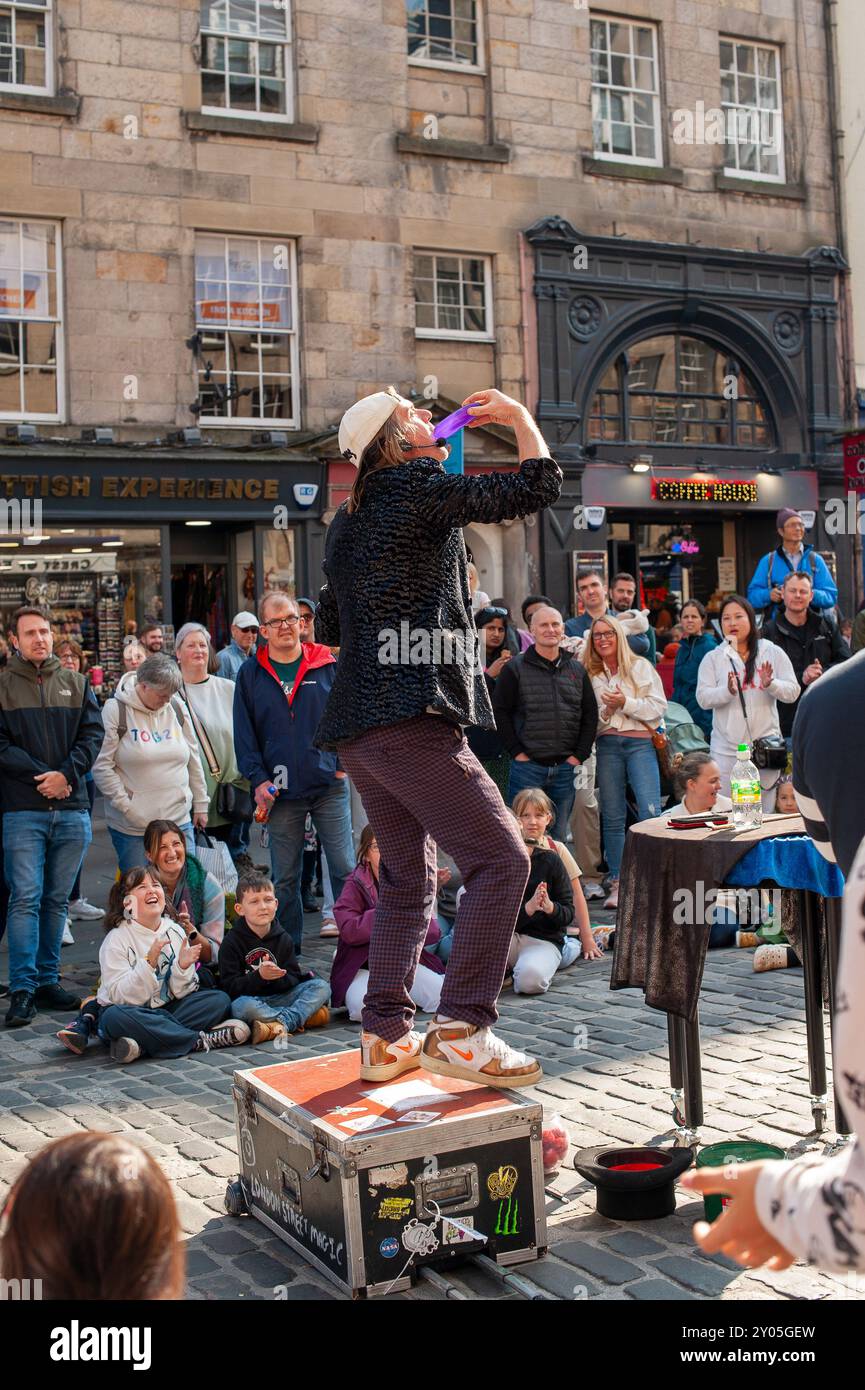 Samuel Phillips Hogarth known as London Street Magic performing on the ...