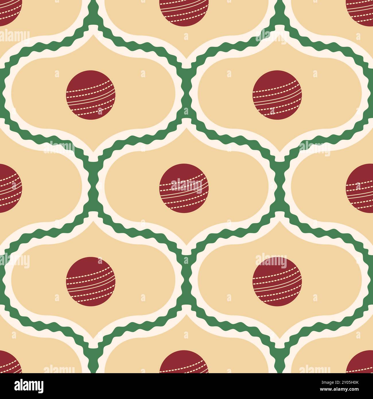 Cricket sport seamless pattern hi-res stock photography and images - Alamy