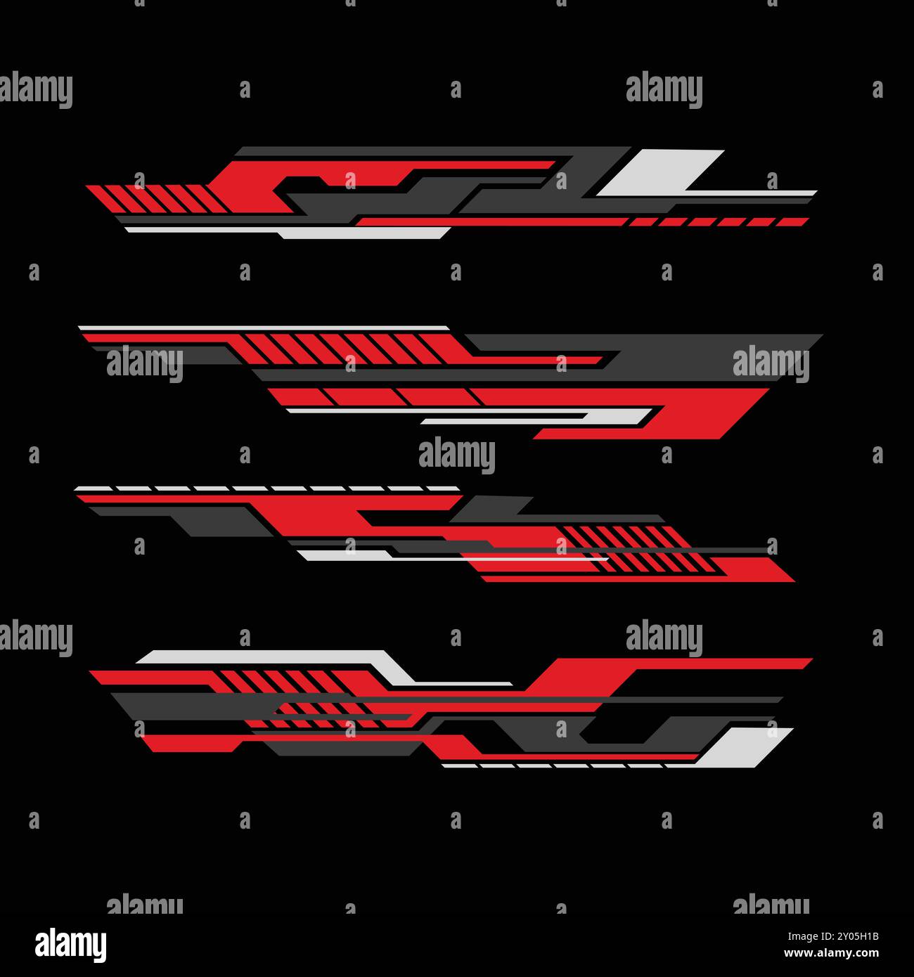 car body wrapping sticker design vector. car branding sticker Stock ...