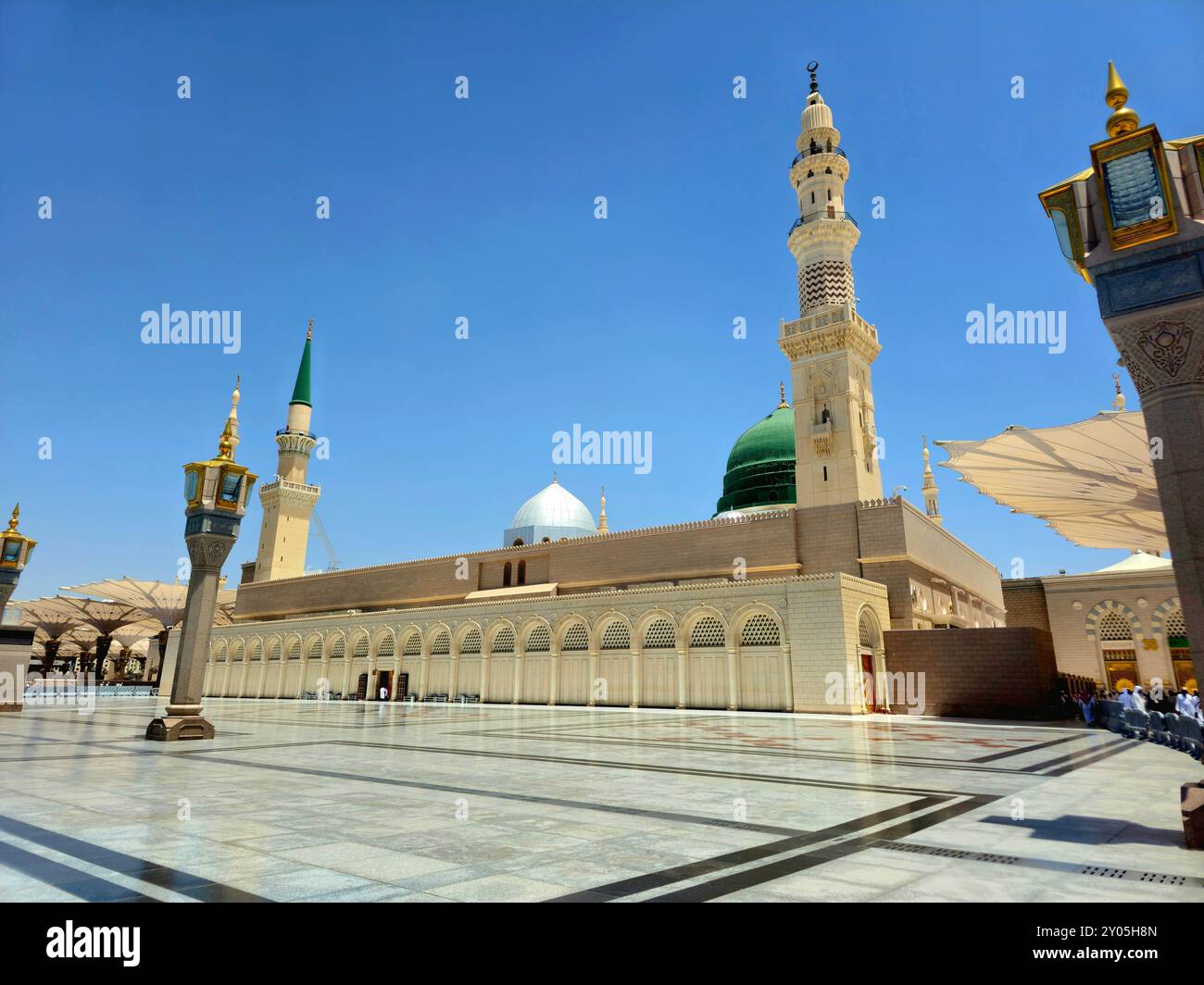 Medina, Saudi Arabia, June 26 2024: The Exterior view of The Prophet's ...