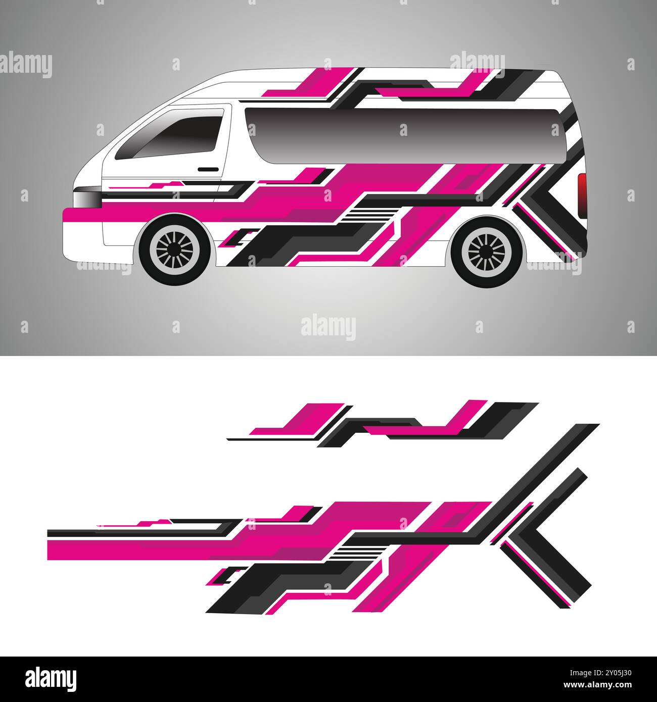 Car wrap decal design vector vinyl car decals modern car hi-res stock ...
