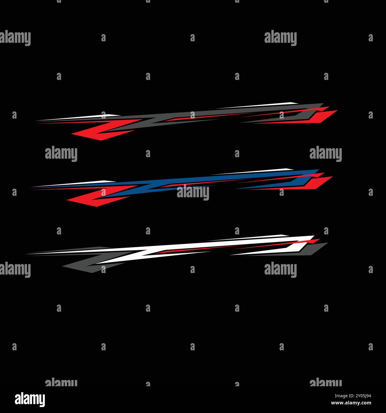 vector design set of car wrap livery decals Stock Vector Image & Art ...