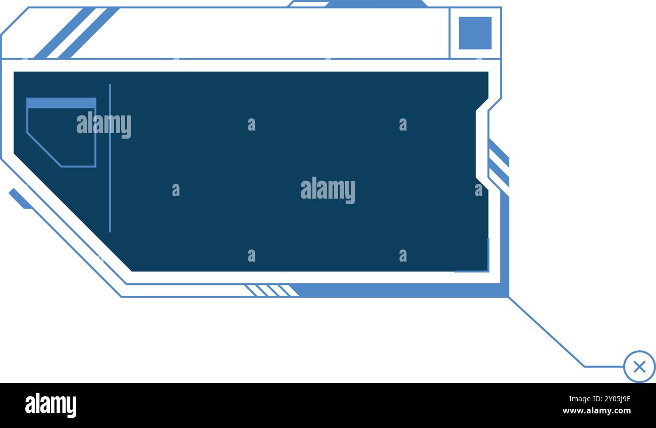 Cyber callout for infographic screen. Scifi ui isolated on white ...