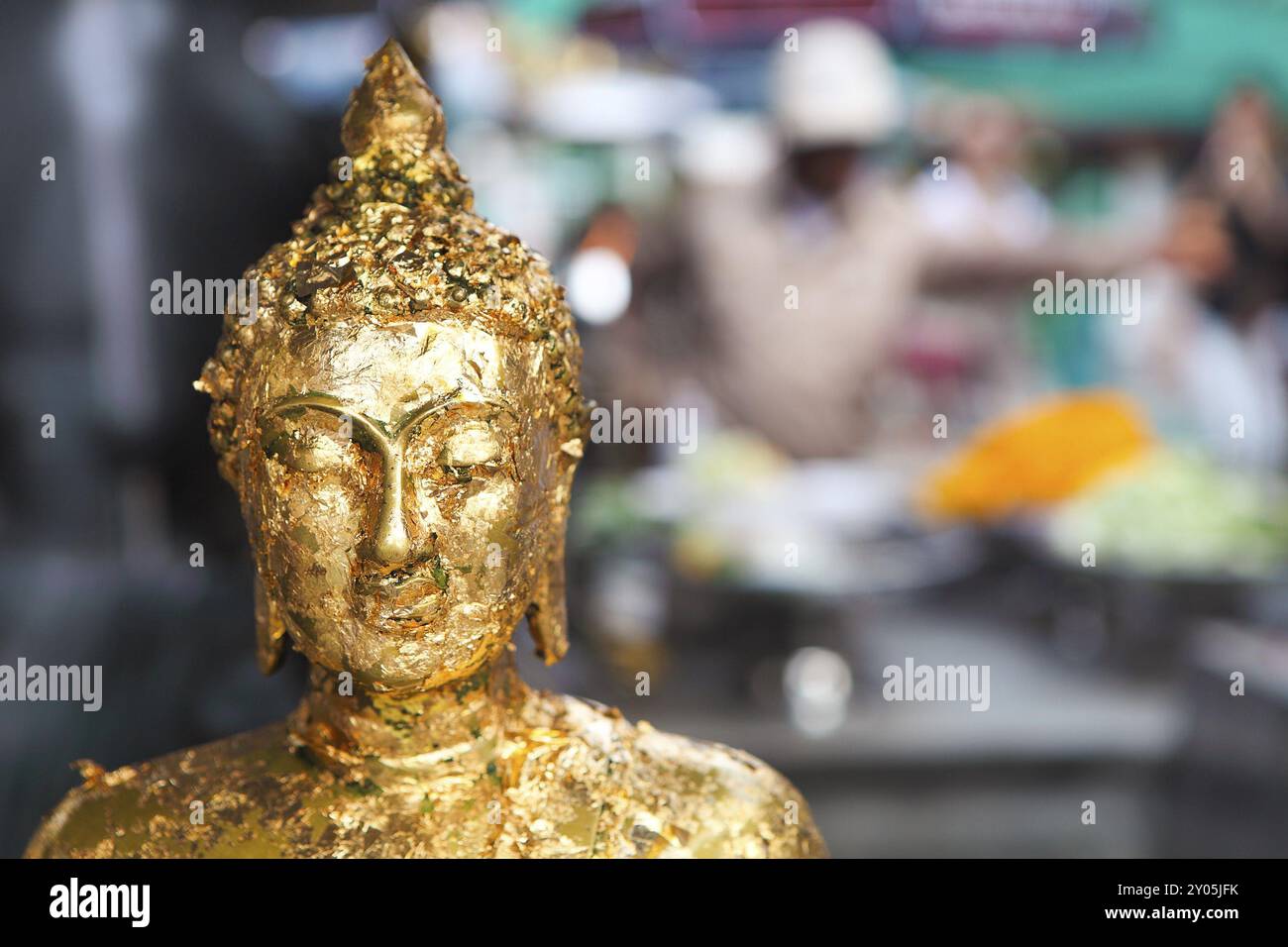 Orange colored buddha statue hi-res stock photography and images - Alamy