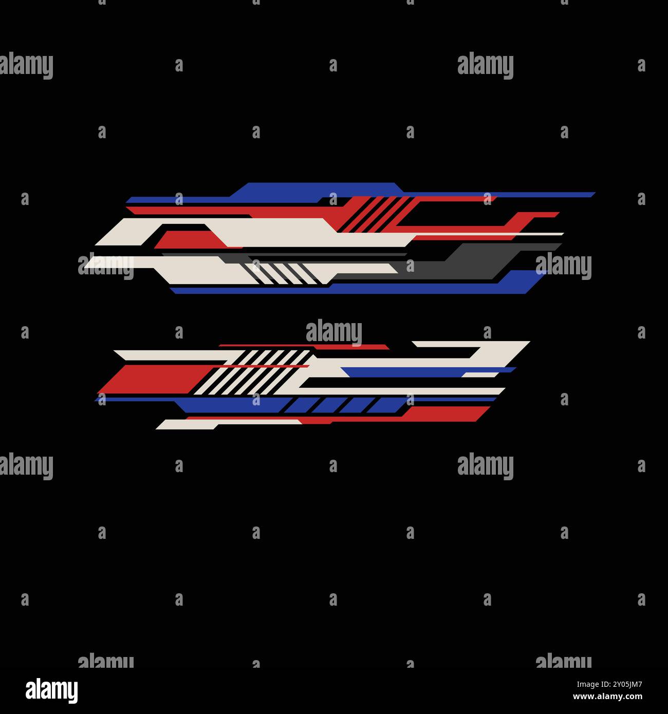 vector design set of car wrap livery decals Stock Vector Image & Art ...