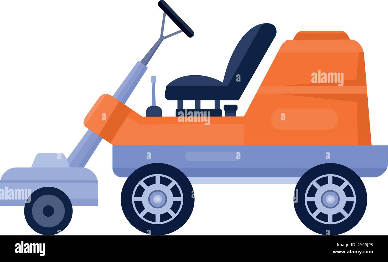 Mower cartoon hi-res stock photography and images - Alamy