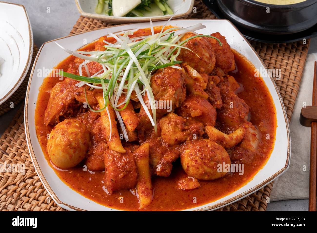 Korean food, Korean don, raw meat, kimchi, steamed, agu, pollack, dried ...