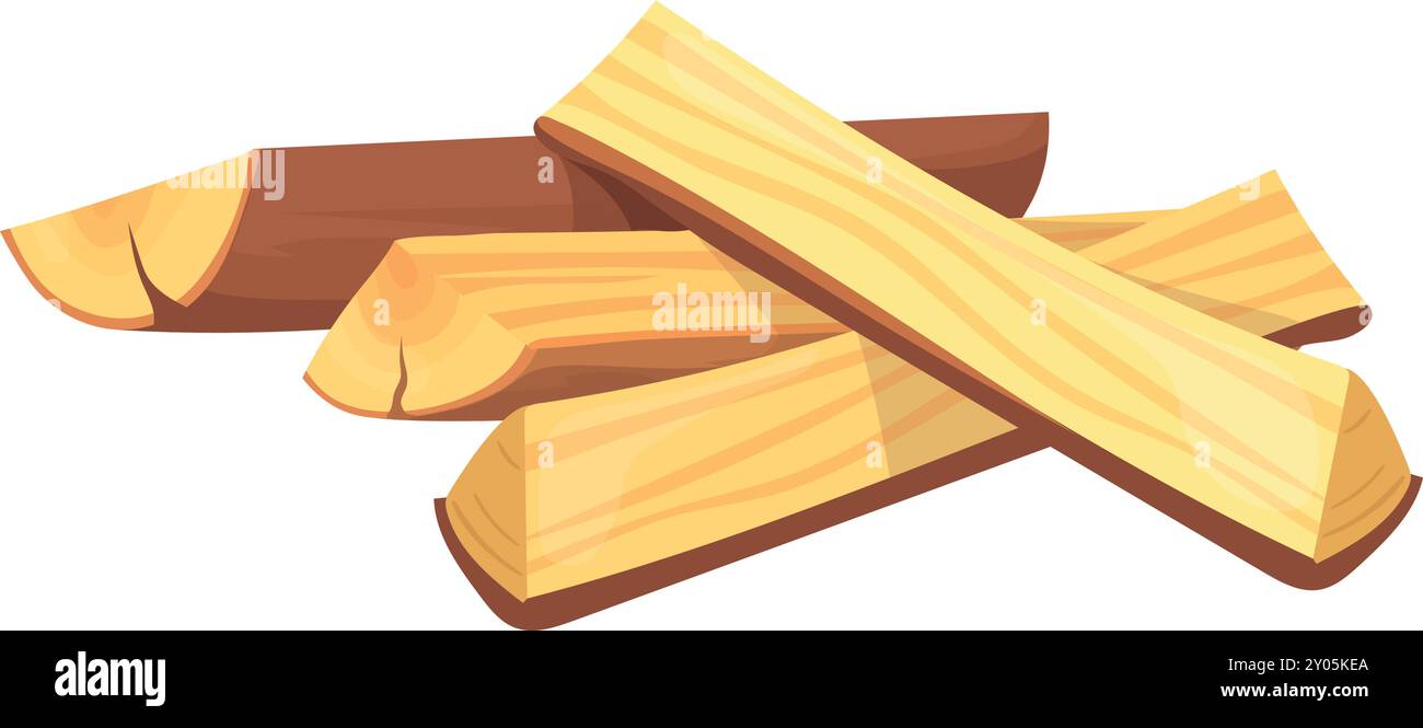 Wood pile cartoon icon. Firewood tree lumber logs isolated on white ...