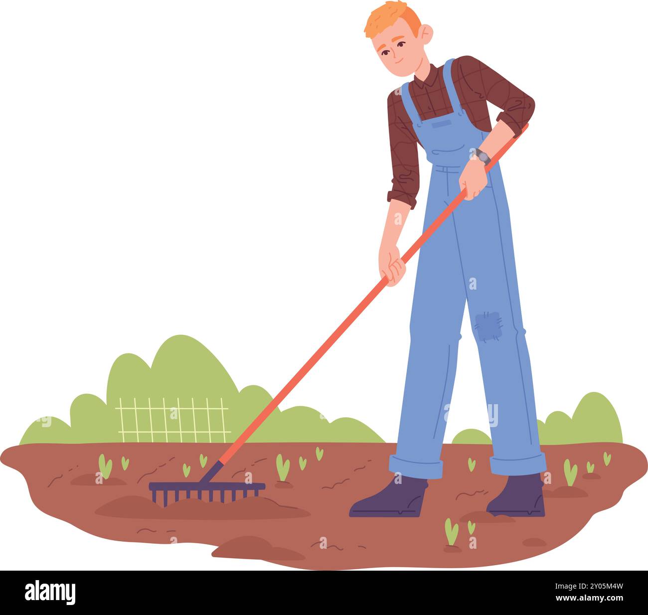 Raking machine Stock Vector Images - Alamy