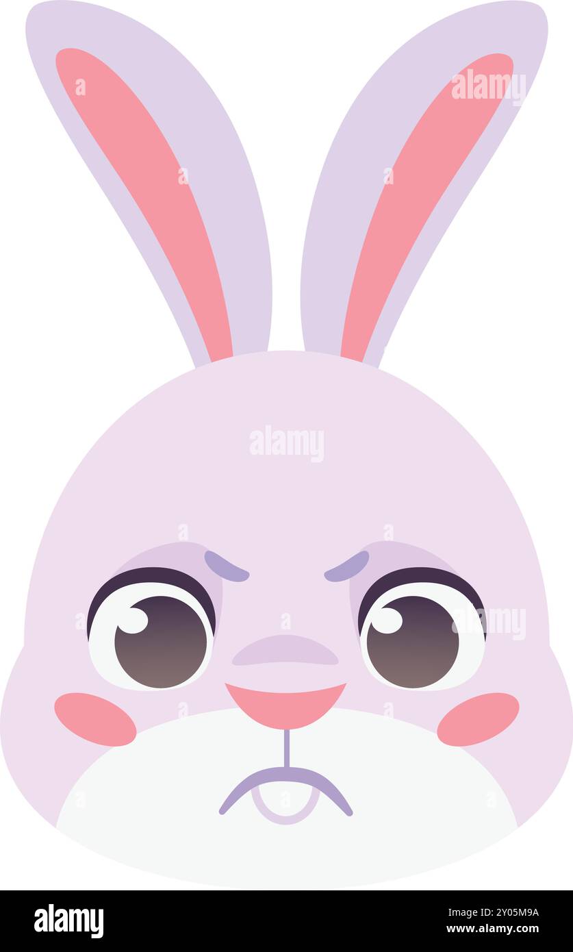 Angry bunny isolated Stock Vector Images - Alamy