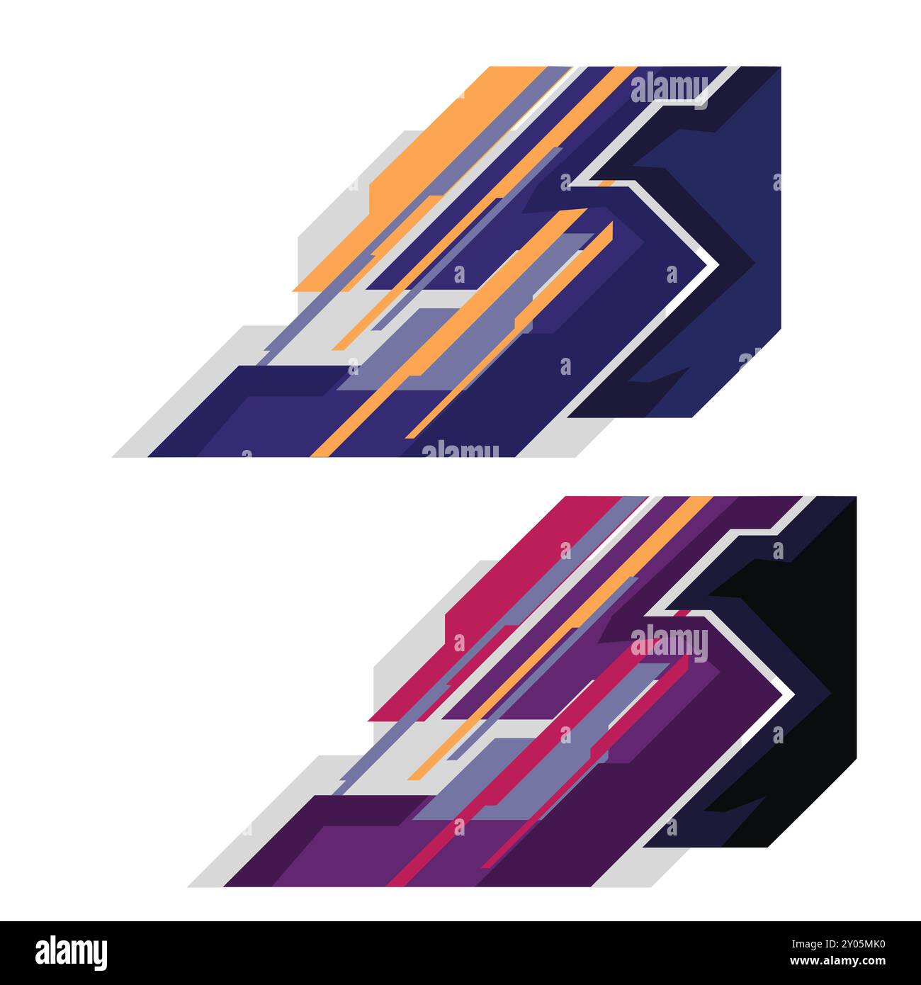 racing car body wrap livery decal design vector Stock Vector Image ...