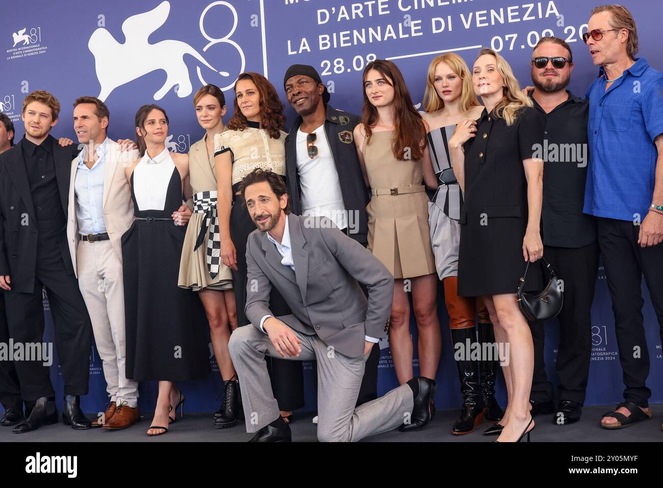 Joe Alwyn, from left, Alessandro Nivola, Felicity Jones, Stacy Martin, Ariane Labed, Adrien ...