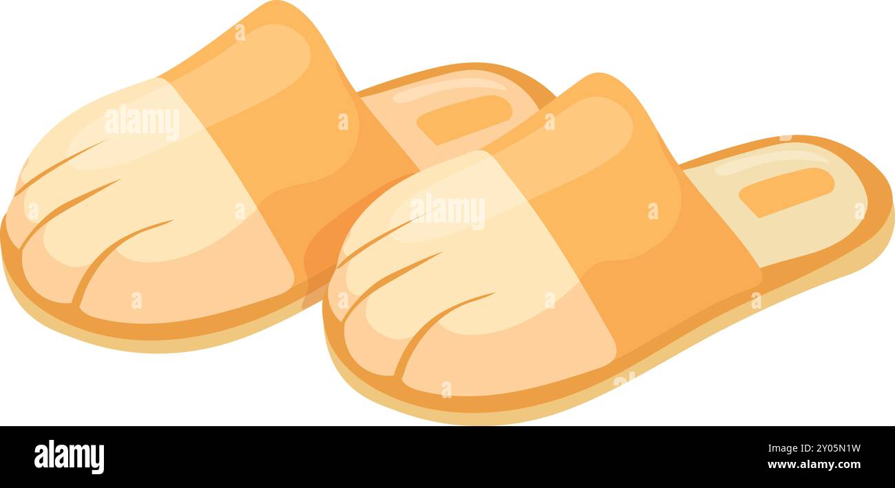 Animal foot slippers cartoon icon. Fluffy shoes isolated on white ...
