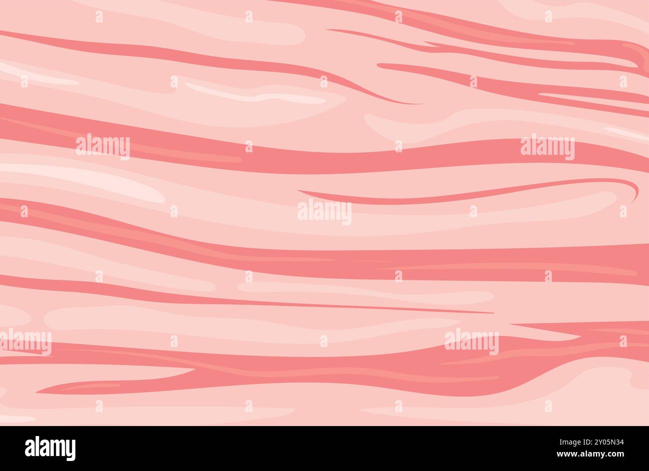 Bacon texture. Fat pork raw cartoon meat. Vector illustration Stock ...