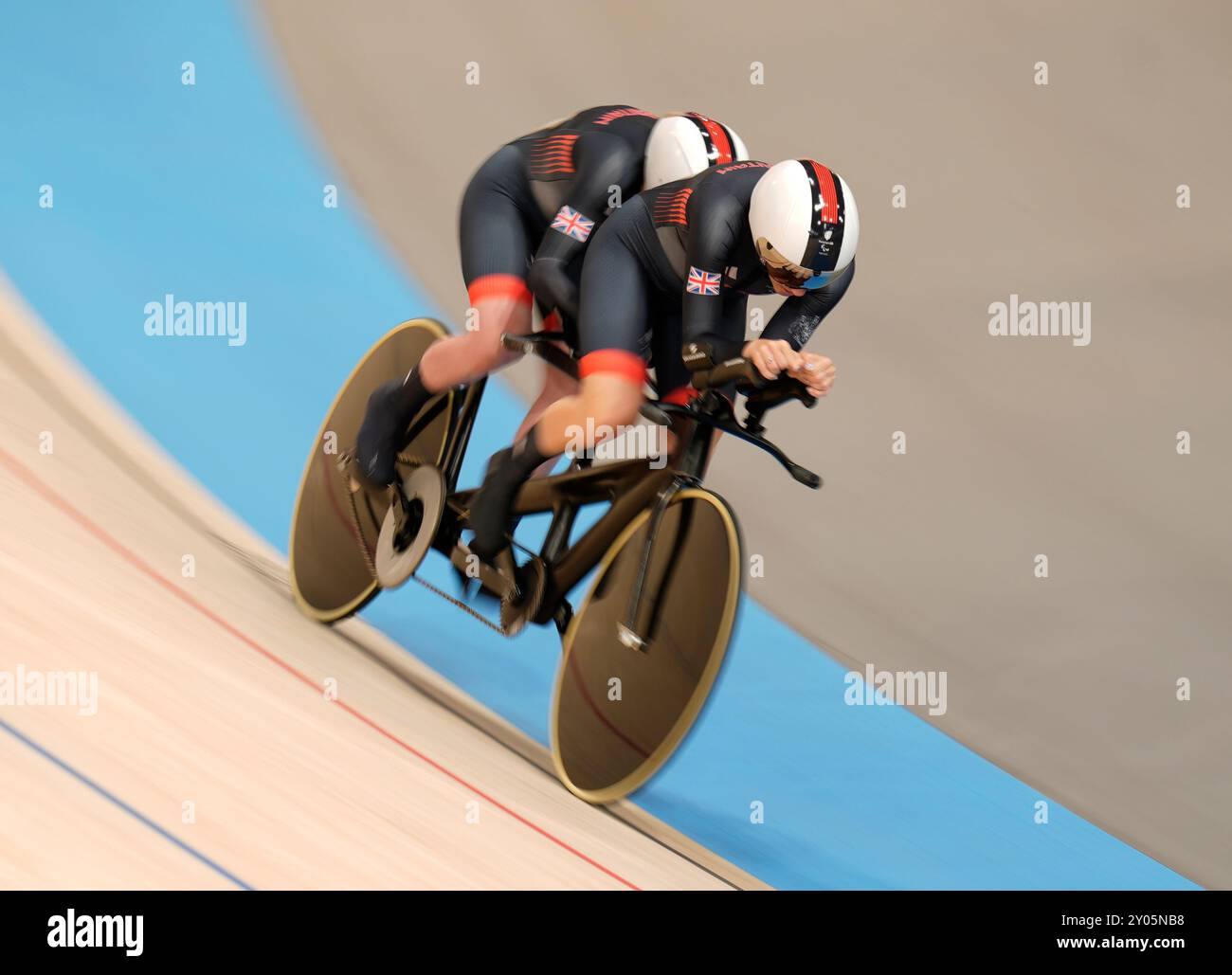 Great Britain's Lora Fachie and pilot Corrine Hall during the Women's B ...