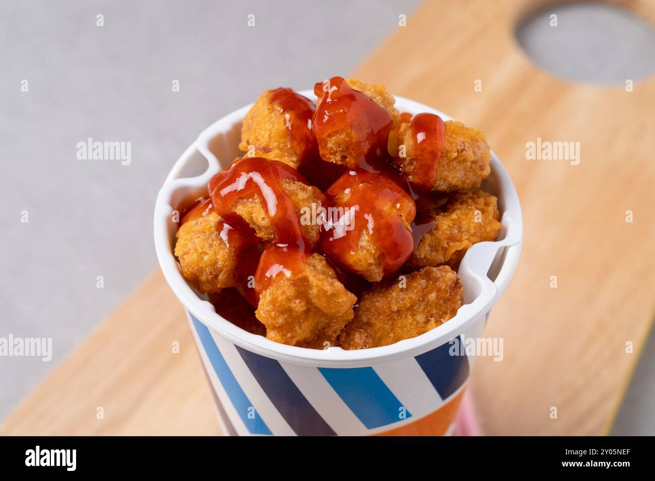 Chalsundae, sundae, rice tteokbokki, tteokbokki, cup rice, clear fish ...