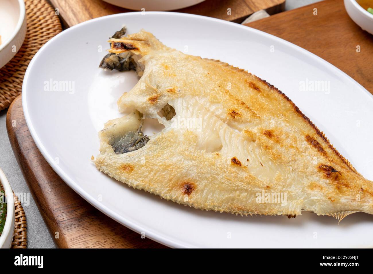 Samchi, fish, grilled, side dish, kimchi, perilla leaf, seasoned, beef ...