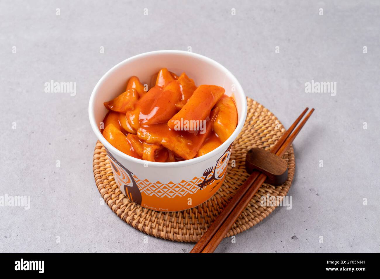 Chalsundae, sundae, rice tteokbokki, tteokbokki, cup rice, clear fish ...