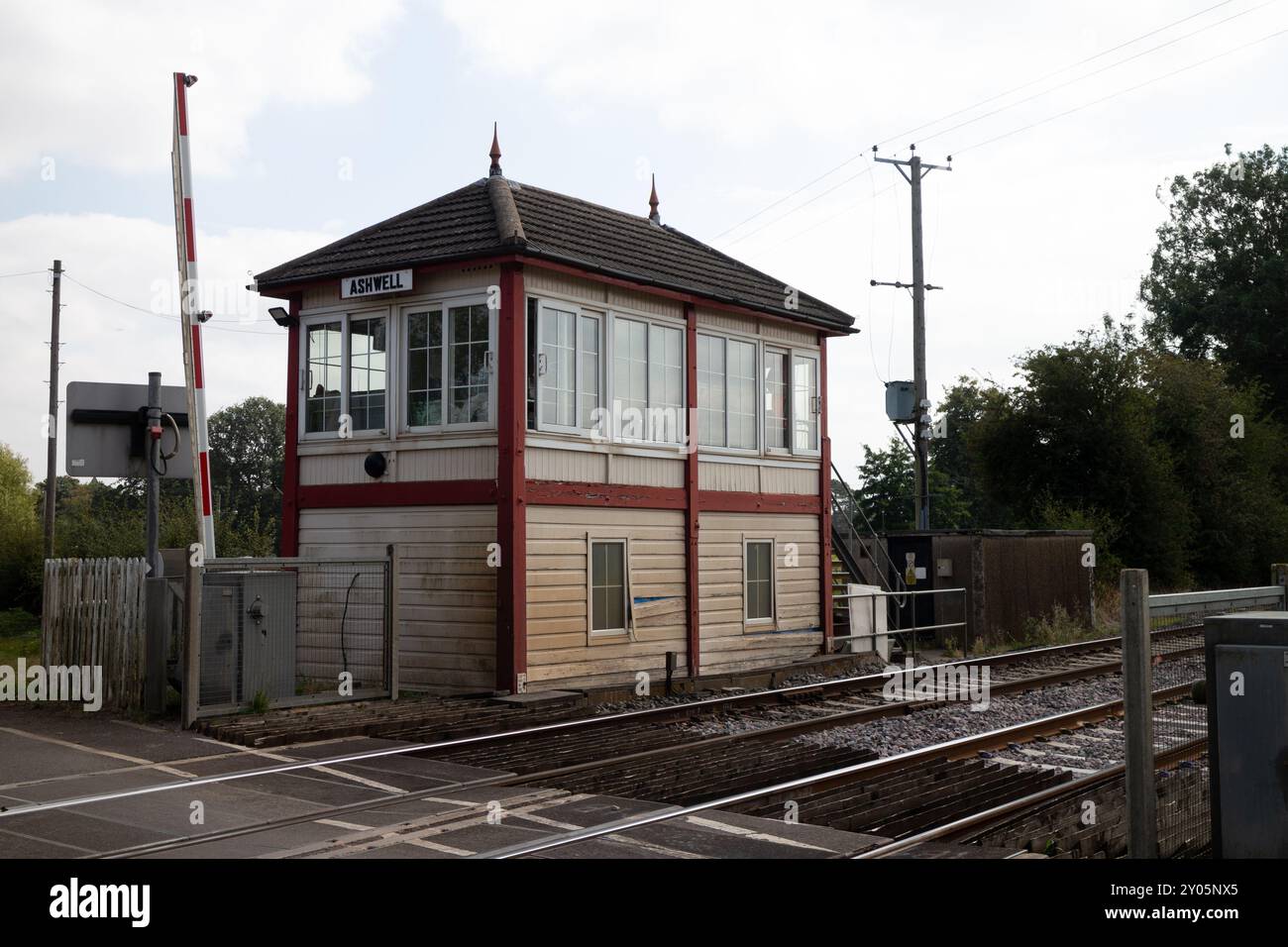 Ashwell signal box, Rutland, England, UK Stock Photo - Alamy