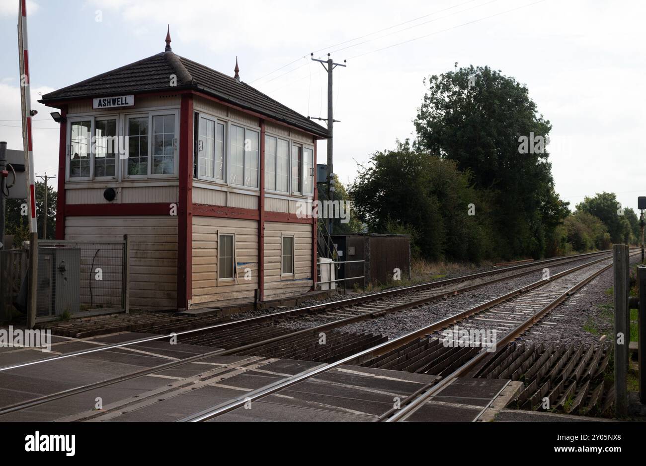 Ashwell signal box, Rutland, England, UK Stock Photo - Alamy